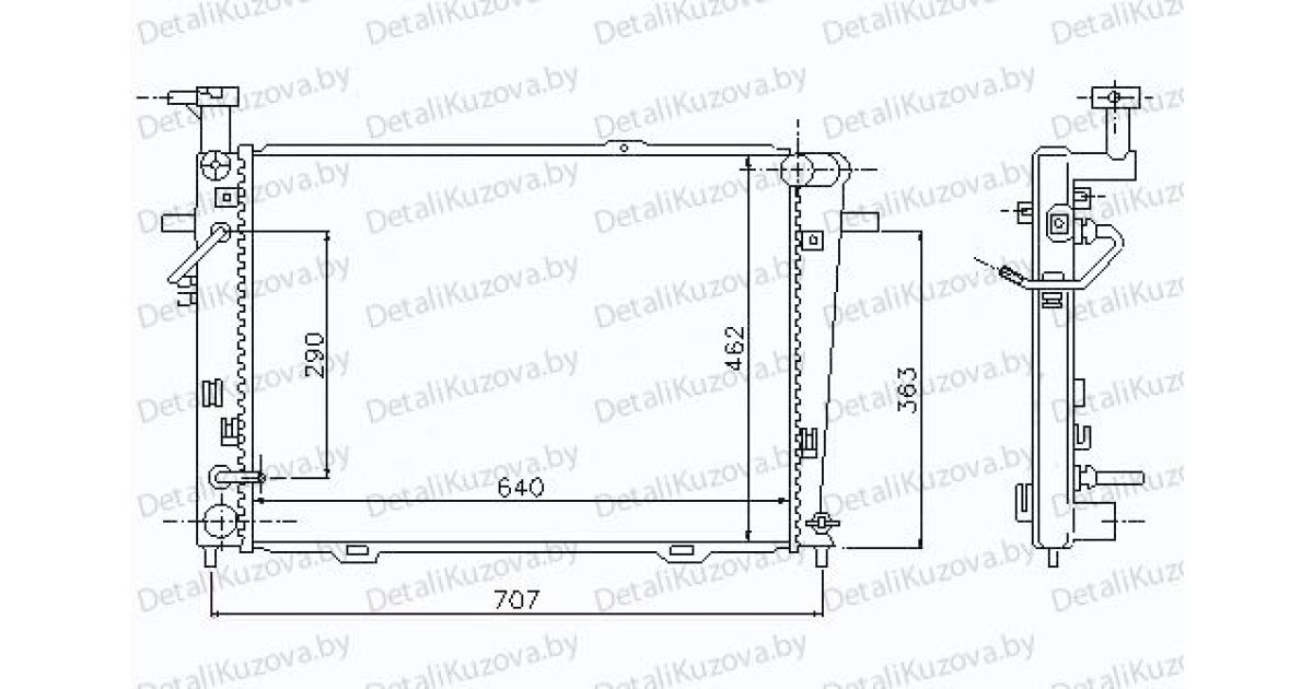 Купить радиатор KIA SPORTAGE, 05 - 10 RA67479 25310-2E401/25310-2E100 в ...