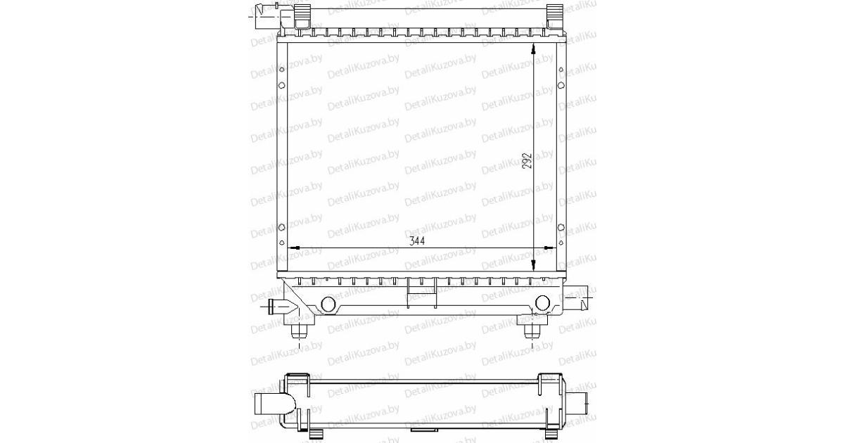 Купить радиатор MERCEDES BENZ (W124), 01.85 - 06.95 RA62550 2015004603 ...
